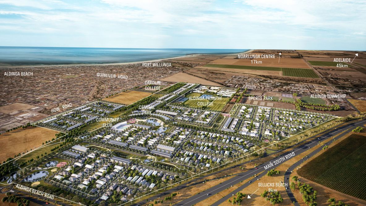 Hundreds of new homes to be built in Adelaide’s south • Renewal SA